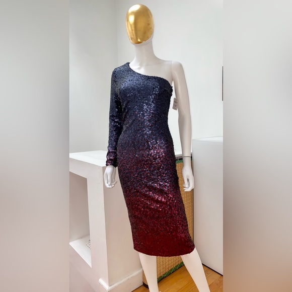 Dress the Population | Dresses | Nwt One Shoulder Cocktail Dress In ...
